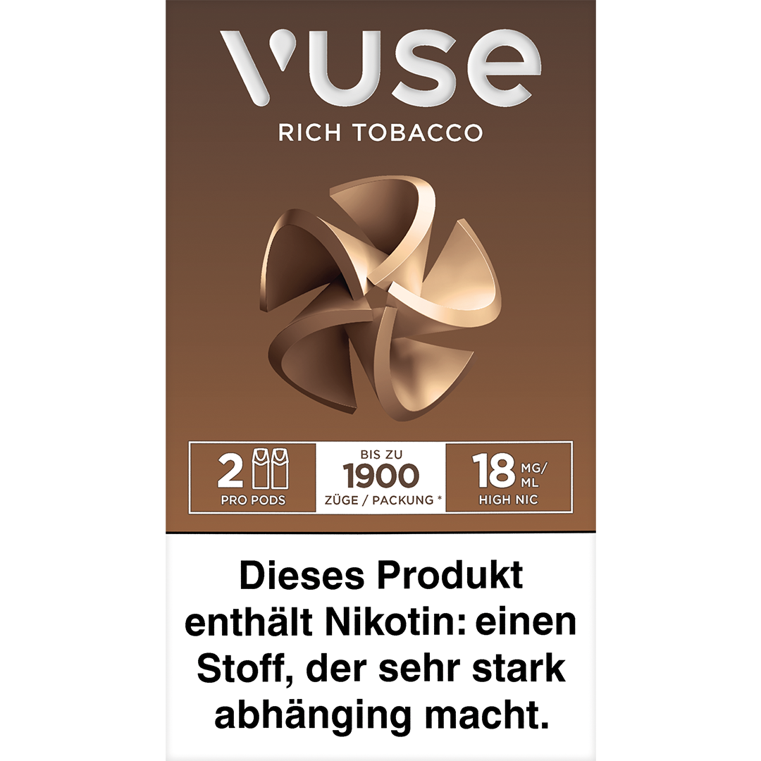 Vuse Pro Pod Rich Tobacco 18 mg/ml | Rich Tobacco | 18 mg | TX15574.12