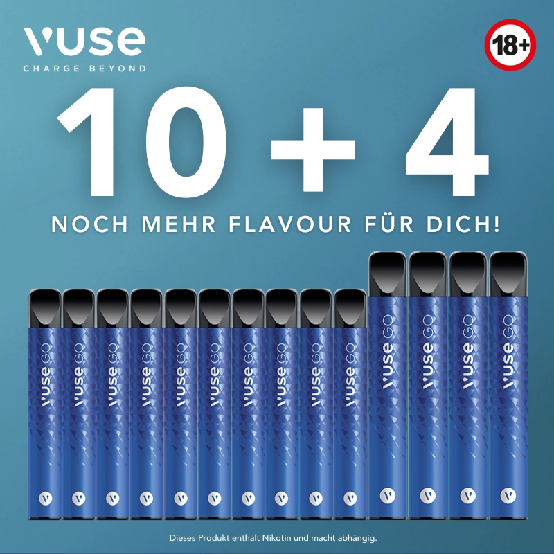 VUSE GO 700 10 + 4 GRATIS! Jetzt 30% sparen