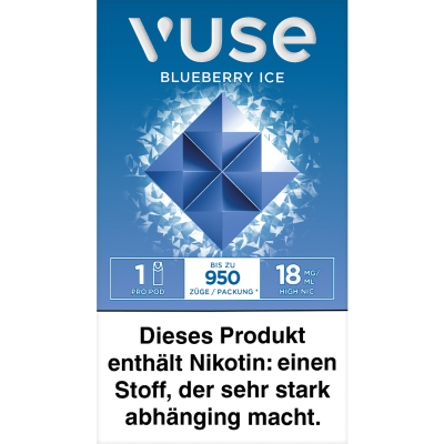 Vuse Pro Pod Blueberry Ice 18 mg/ml | Blueberry Ice | 18 mg/ml | TX15574.20