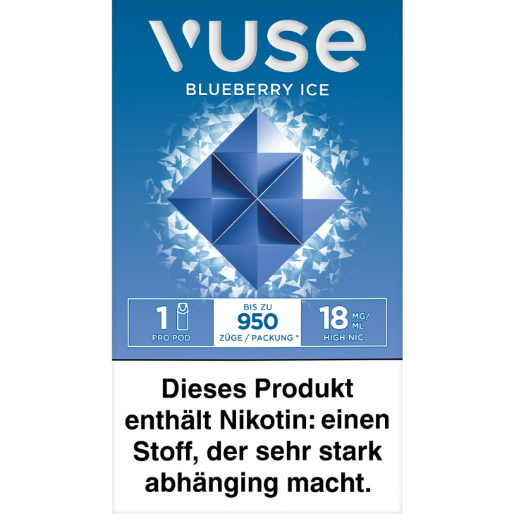 Vuse Pro Pod Blueberry Ice 18 mg/ml | Blueberry Ice | 18 mg/ml | TX15574.20