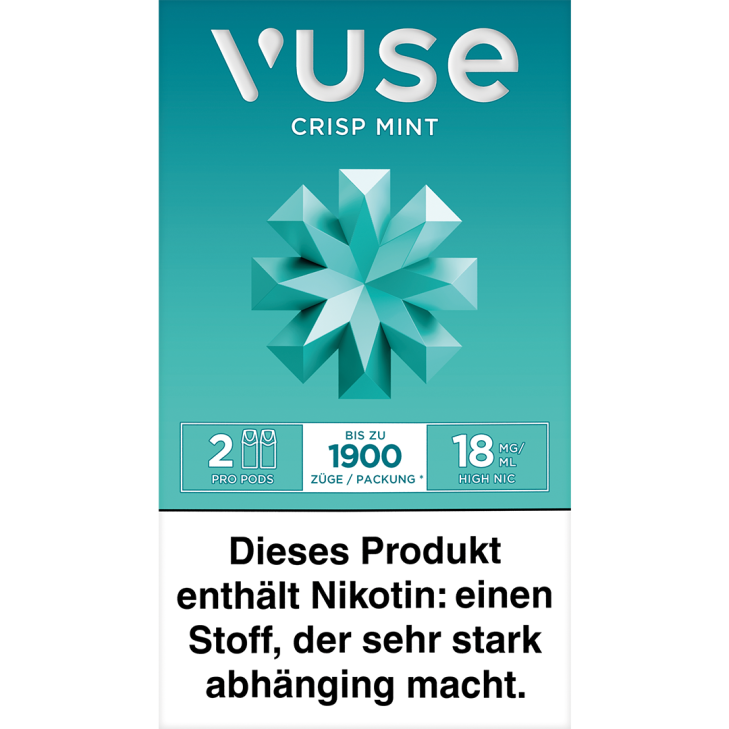 Vuse Pro Pod Crisp Mint 18 mg/ml | Crisp Mint | 18 mg | TX15574.4